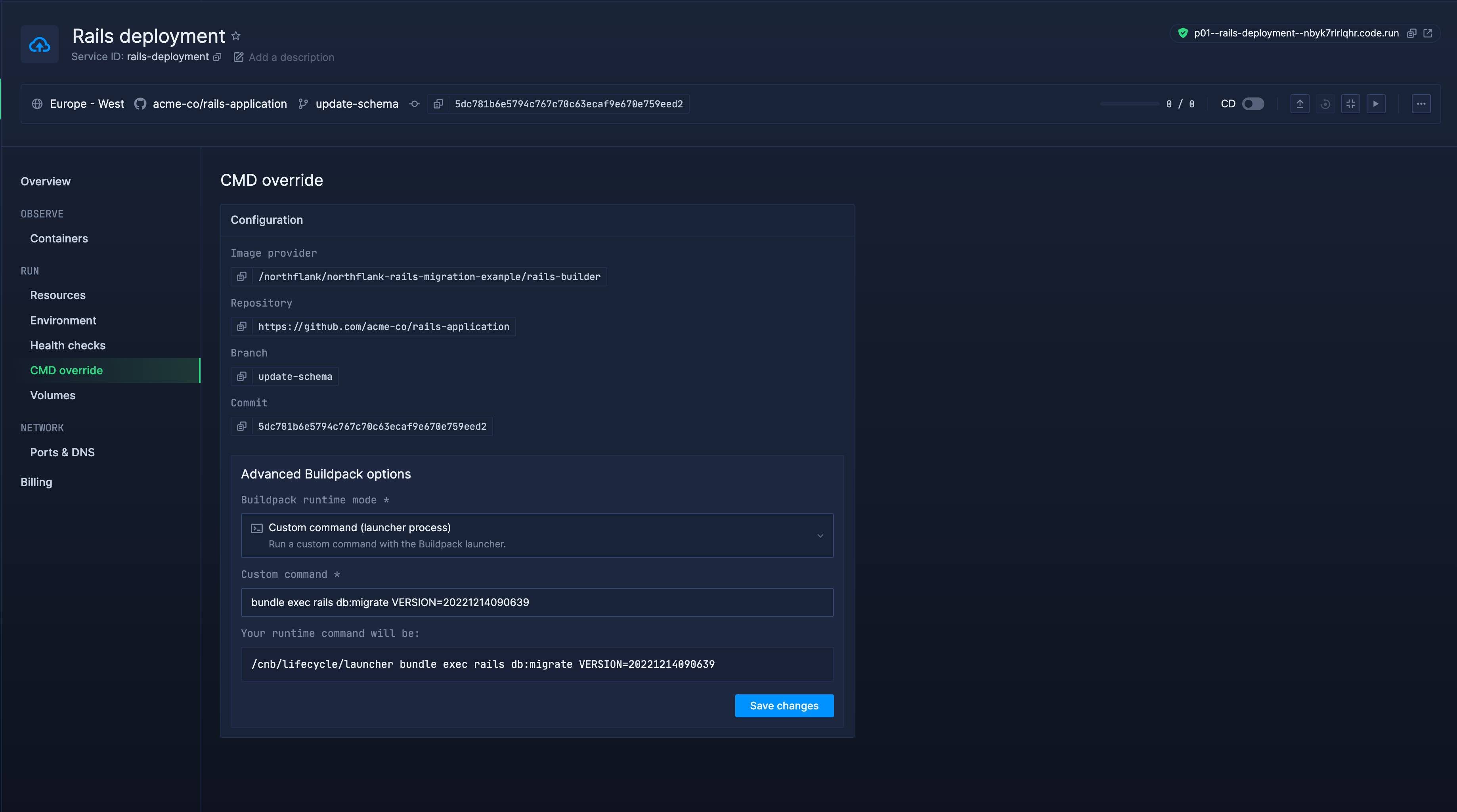 Running migrations on Northflank — Northflank